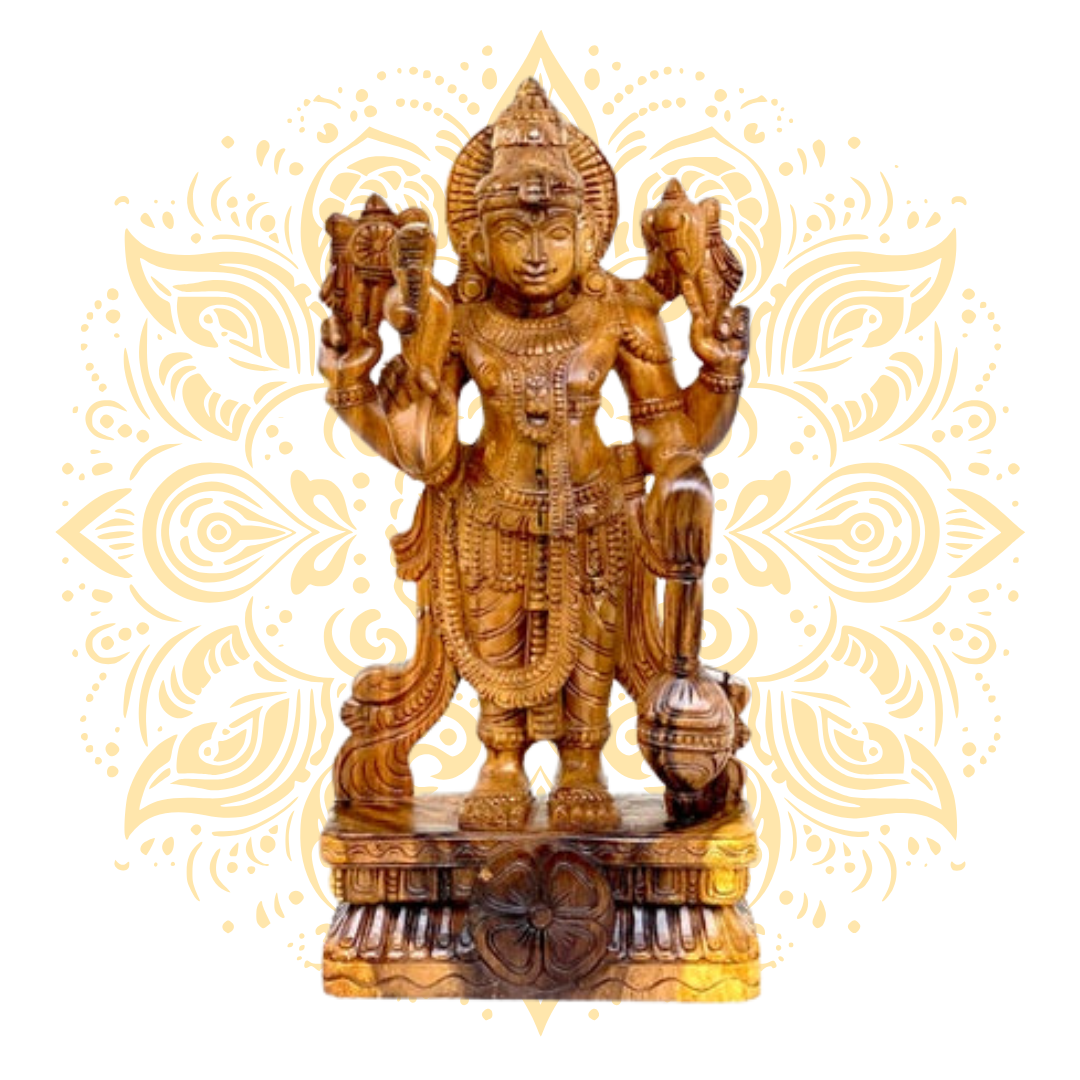 Wooden Visnu | Matchless Gifts ISKCON New Vrindaban