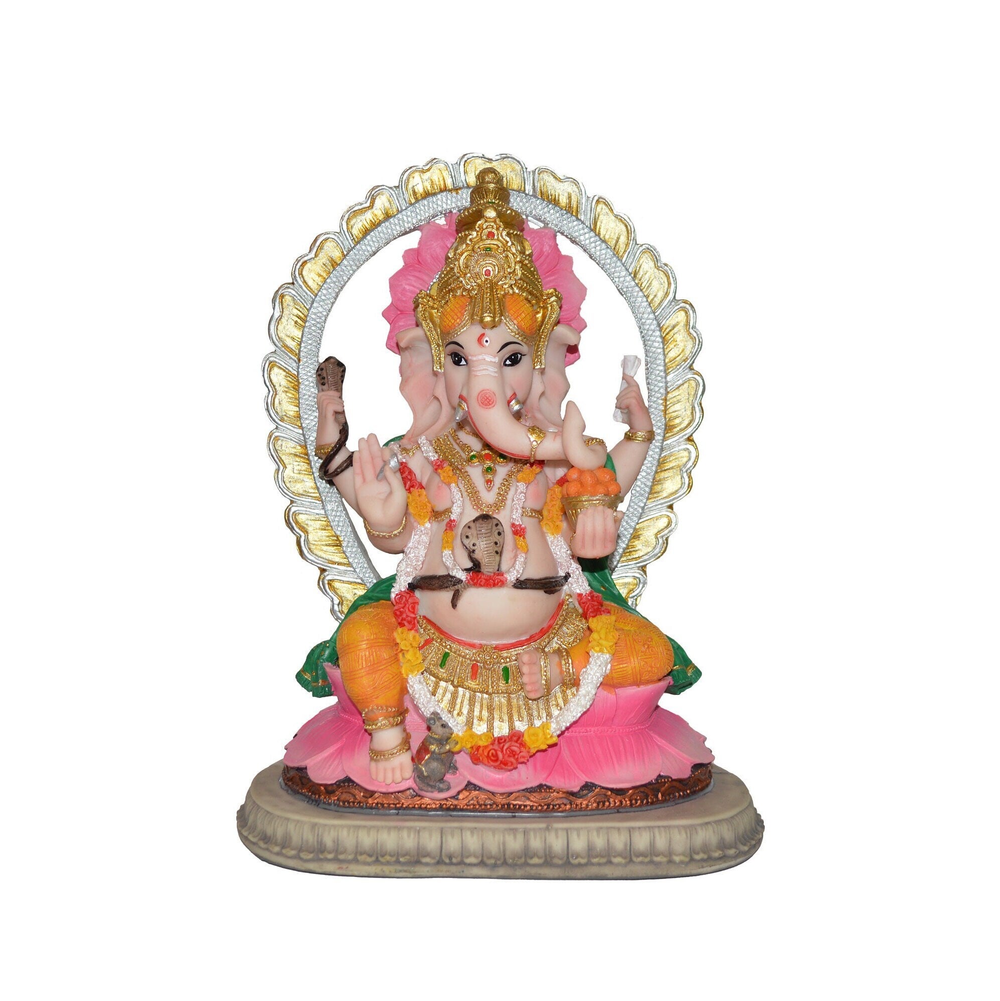 Colored Ganesh 10", home decor, lord ganesha, ganesh statue, ganesha ...